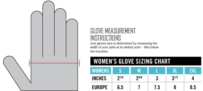 Size Chart: icon-womens-gloves-size-chart | FortNine Canada
